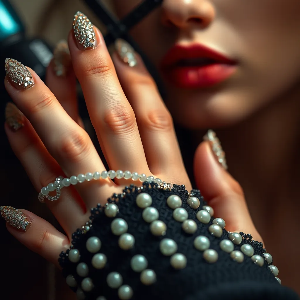 Discover the Allure of Caviar Beads Nails