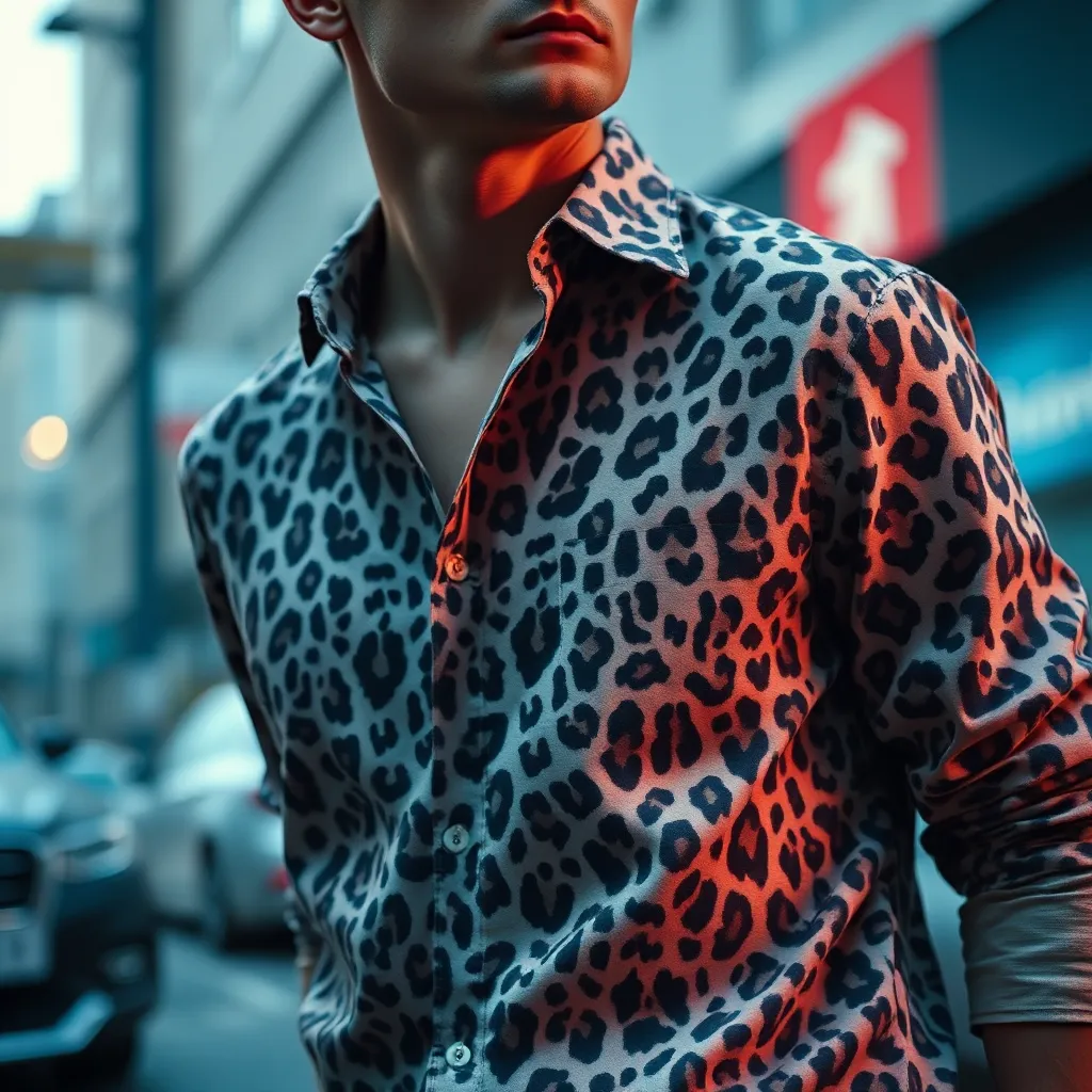 Exploring Men's Cheetah Button-Up Shirts in Fashion