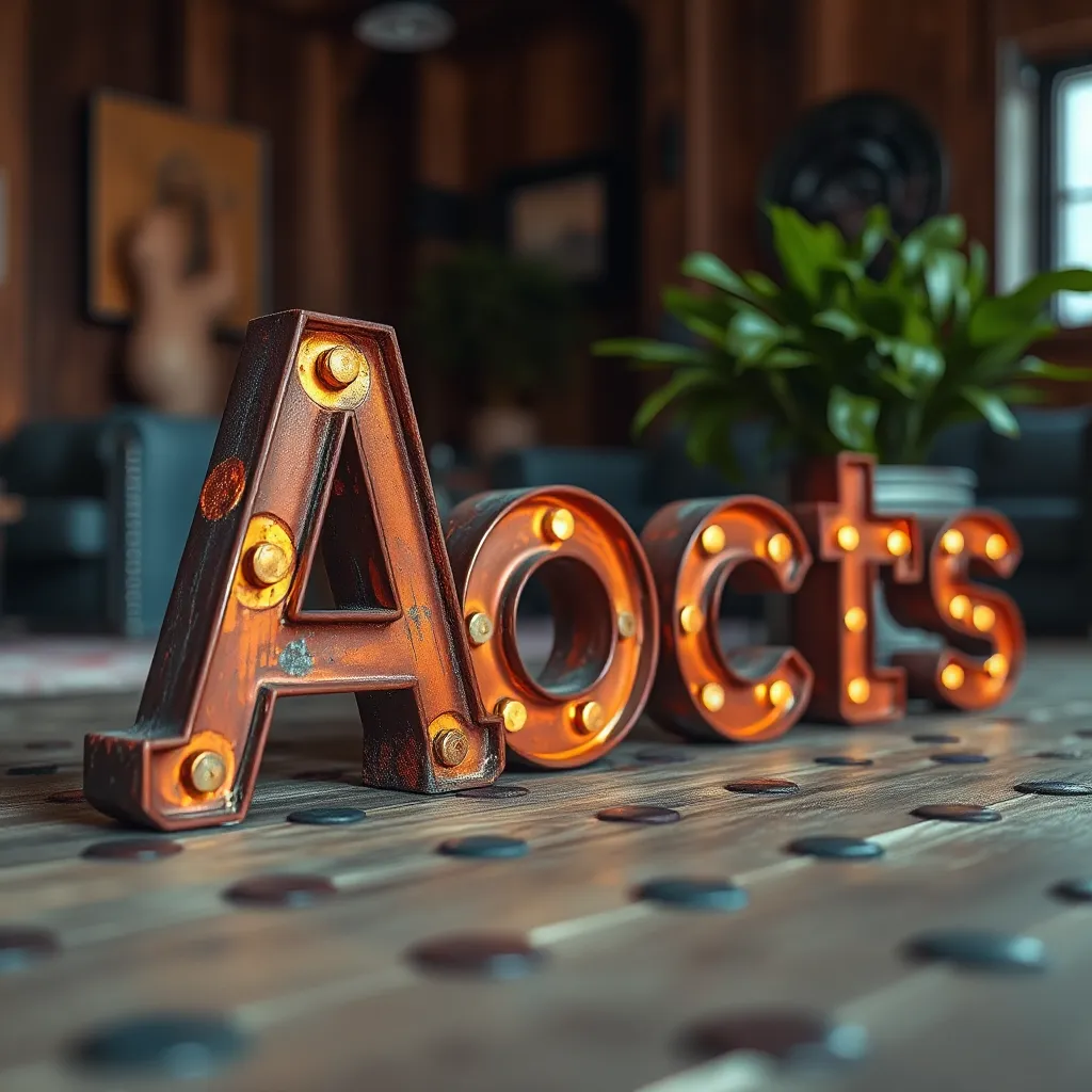 Exploring Rustic Metal Letters as Unique Decor Elements