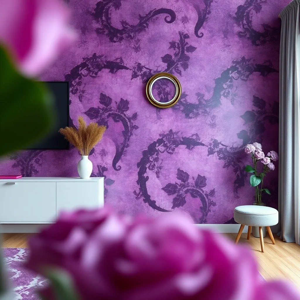 Purple and Gray Wall Decor: A Harmonious Fusion